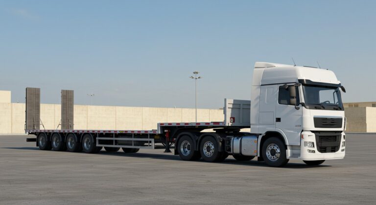 Lowbed Trailer Rental Services Across UAE - Afridi Express Transport